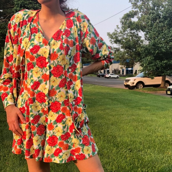 Vintage | Shorts | Vintage Romper Two Piece Set Short Nineties 9s ...